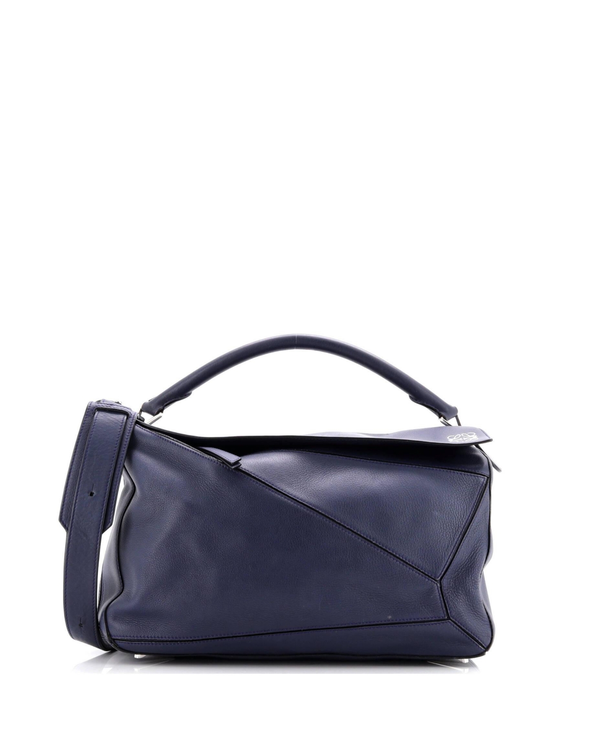 Click here for Pre-Owned Loewe Large Puzzle Bag Leather - Blue prices