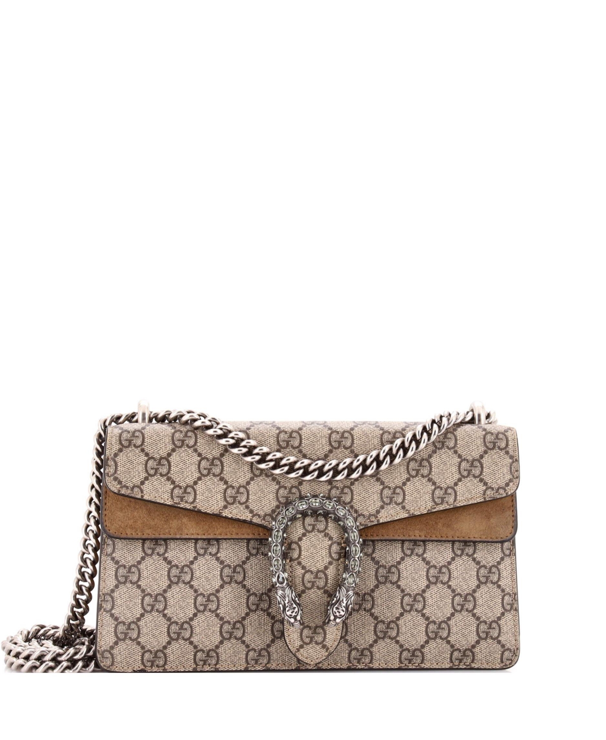 Click here for Pre-Owned Gucci Small Dionysus Bag Gg Coated Canva... prices