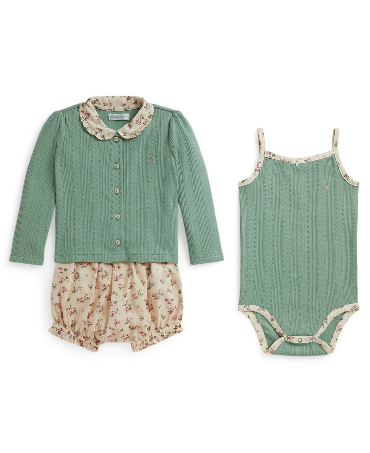Click here for Polo Ralph Lauren Baby Girls Floral Jacket  Bodysu... prices