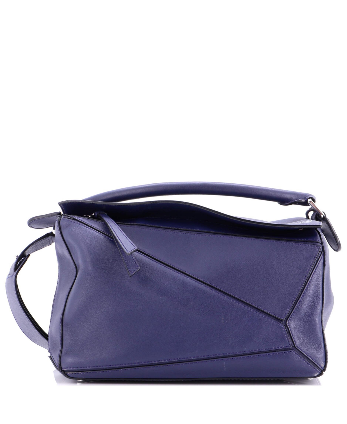 Click here for Pre-Owned Loewe Medium Puzzle Bag Leather - Blue prices
