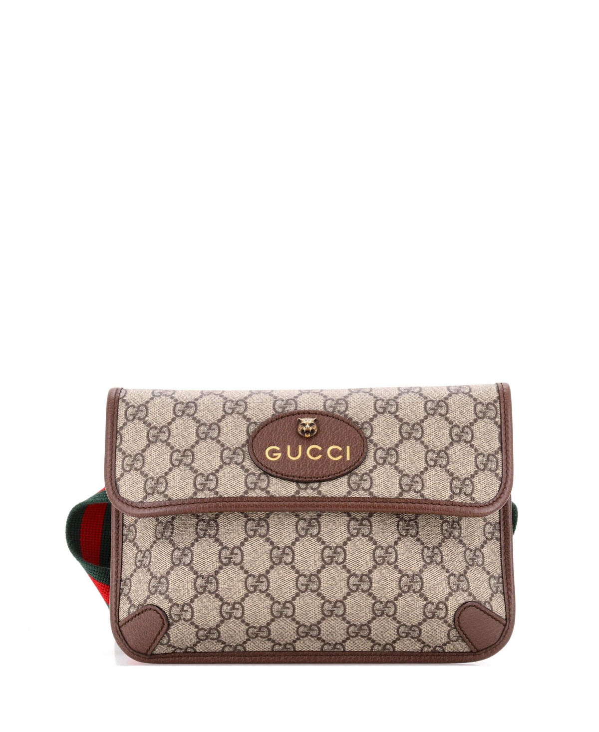 Click here for Pre-Owned Gucci Neo Vintage Flap Belt Bag Gg Coate... prices