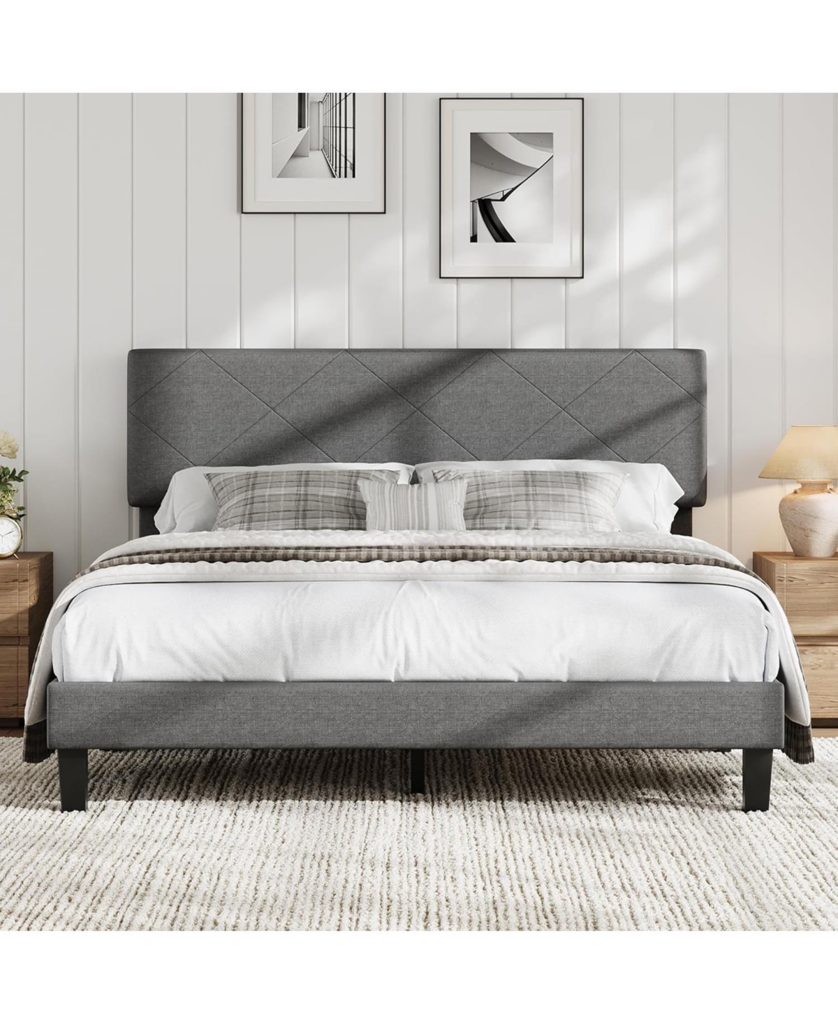 Click here for gaomon Bed Frames with Upholstered Storage Headboa... prices