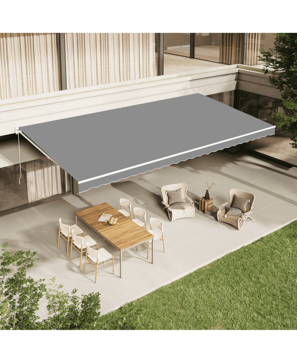 Click here for Aecojoy 16x10 Manual Retractable Awning Sun Shade... prices