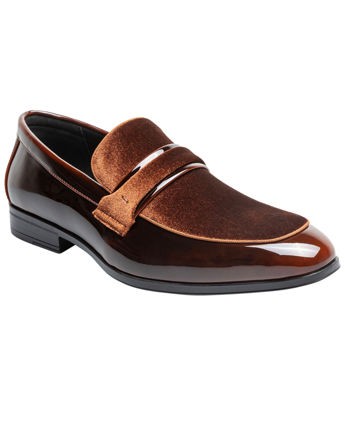 Click here for Stacy Adams Mens Spratley Round-Toe Loafers - Brow... prices