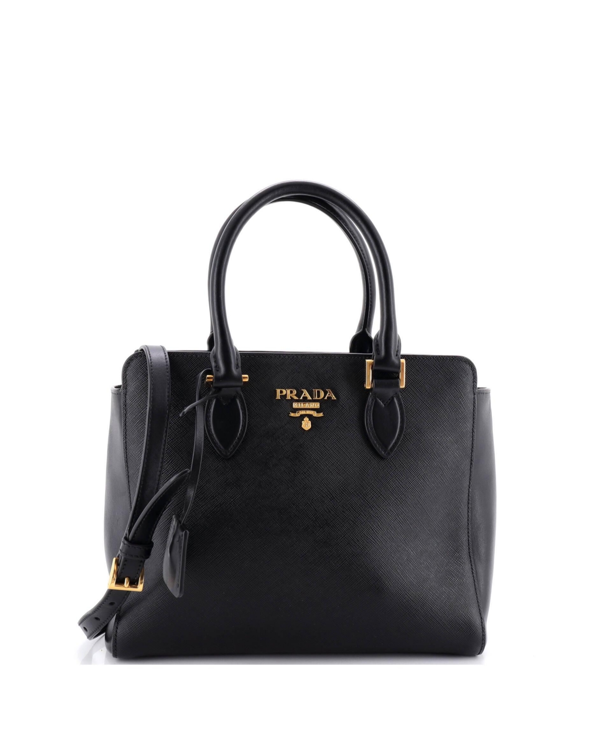Click here for Pre-Owned Prada Small Convertible Open Tote Saffia... prices