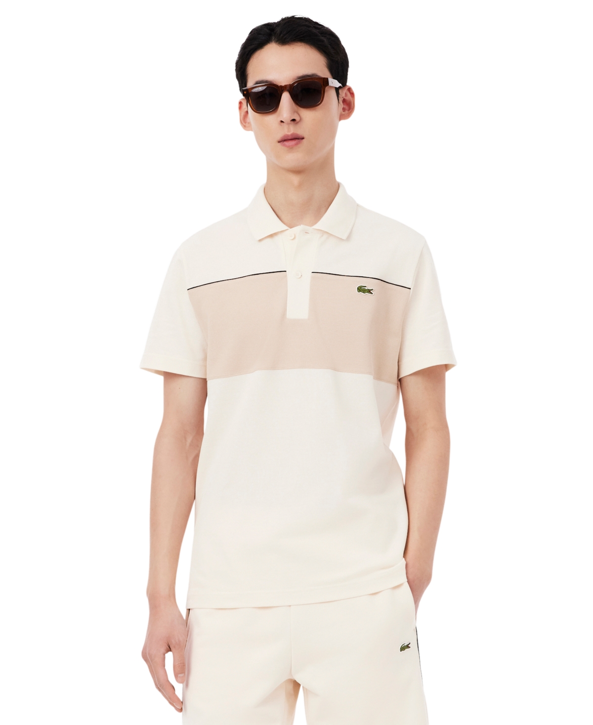 Click here for Lacoste Mens Regular-Fit Color Block Polo Shirt -... prices