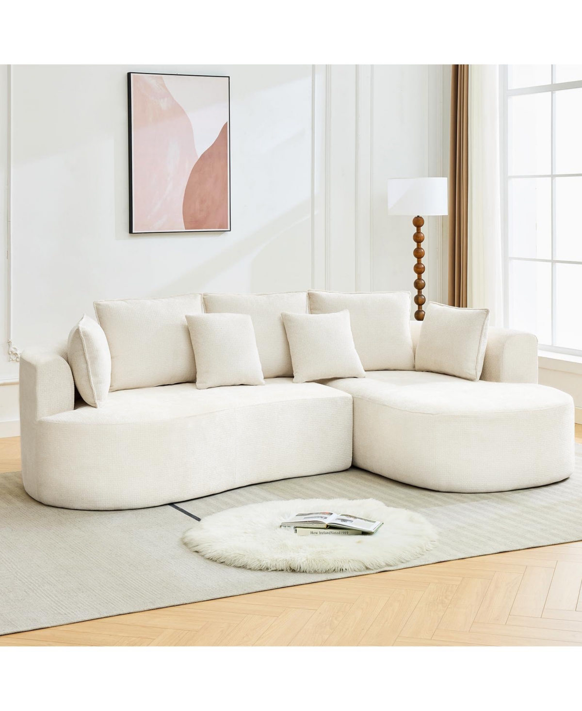 Click here for gaomon 106 Curved Modular Sectional Sofa with Thro... prices