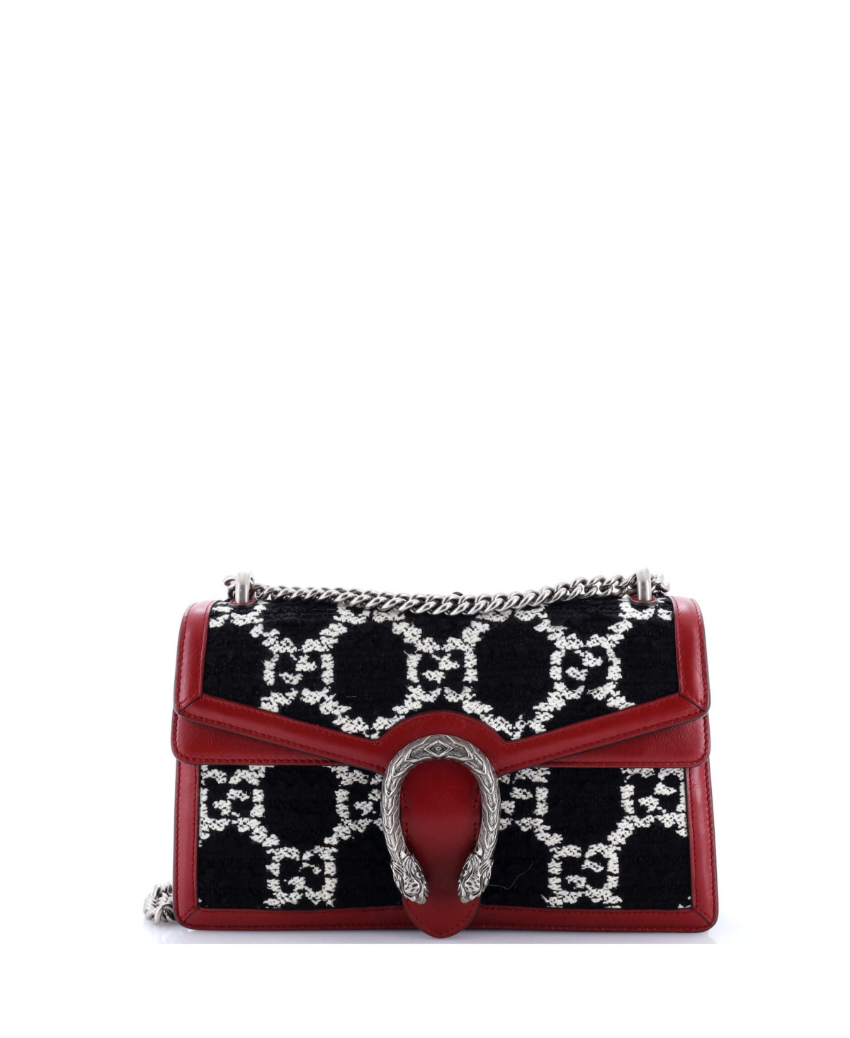 Click here for Pre-Owned Gucci Small Dionysus Bag Gg Tweed - Red prices
