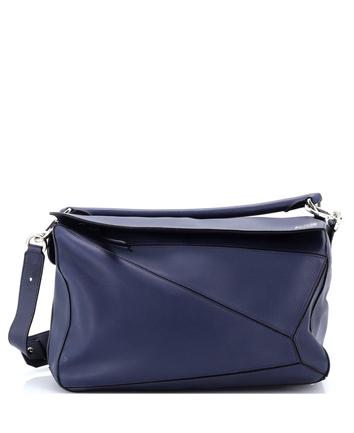Click here for Pre-Owned Loewe Large Puzzle Bag Leather - Blue prices