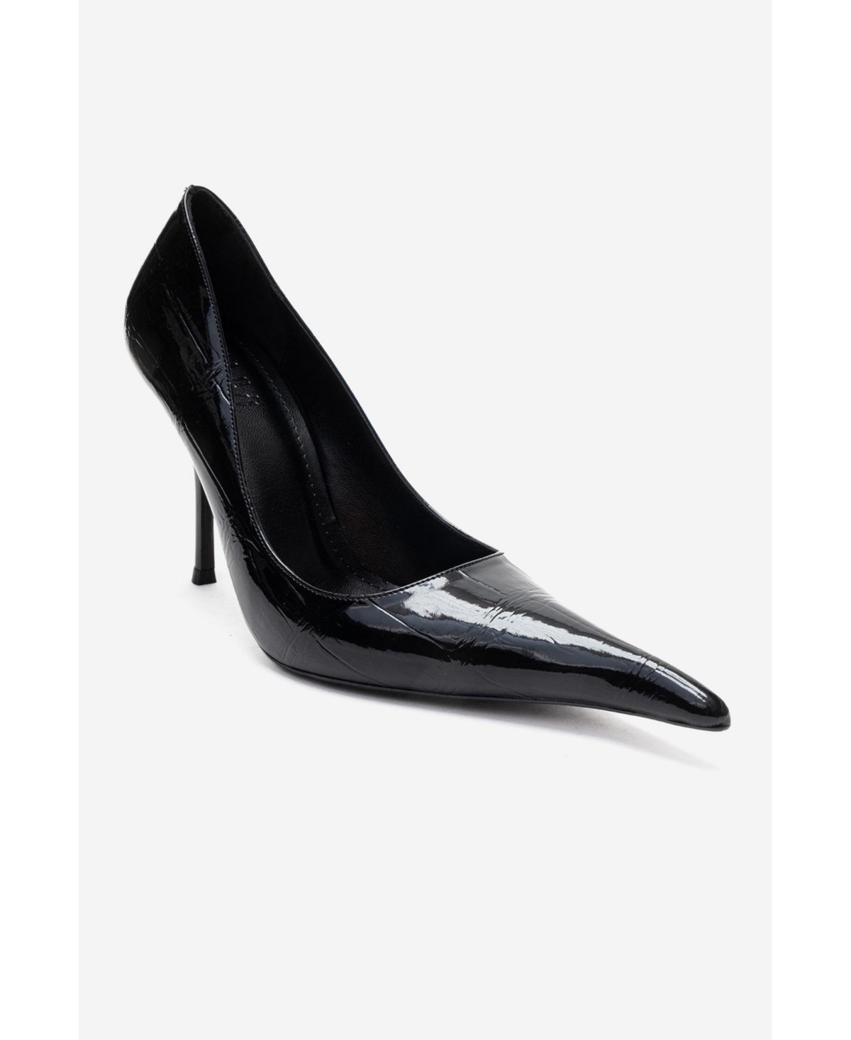 Click here for Prologue Shoes Luce Pointed Toe Stiletto Pump - Bl... prices