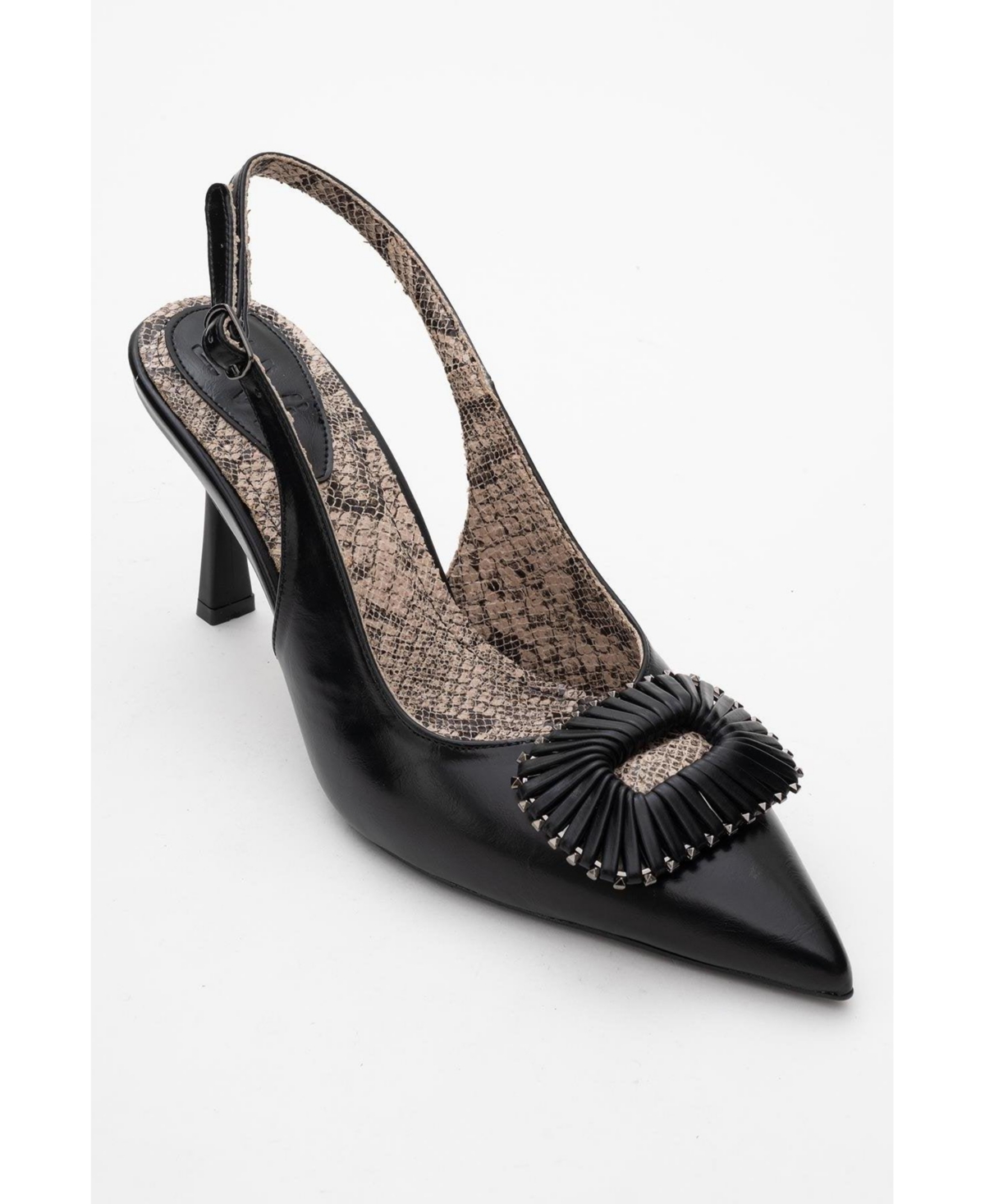 Click here for Prologue Shoes Womens Spera Buckled Pointed Toe Pu... prices