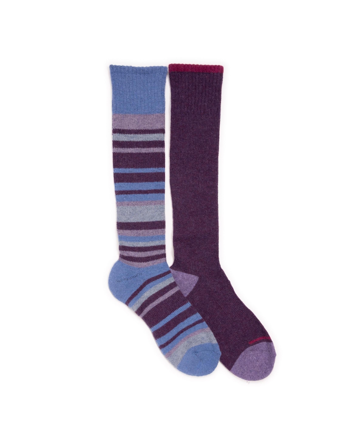 Click here for Muk Luks Womens 2 Pack Wool Compression Sock - Den... prices