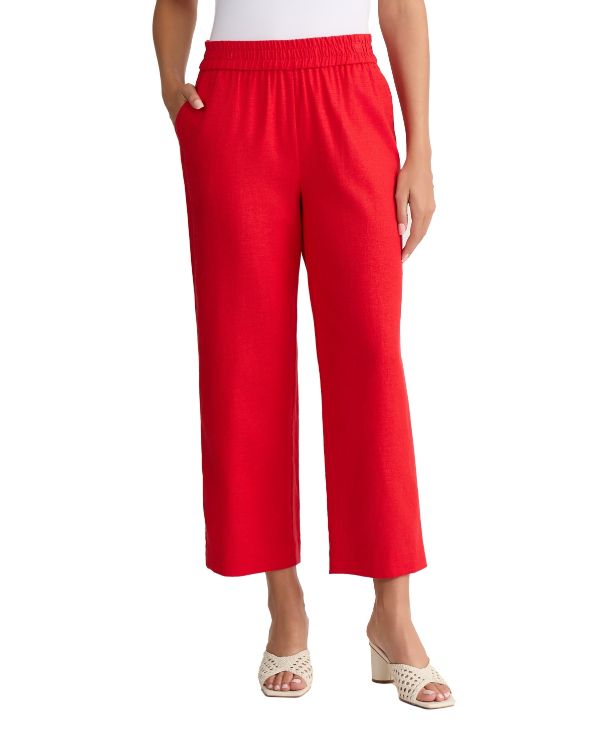 Click here for Jones New York Womens Mid Rise Pull-On Cropped Pan... prices