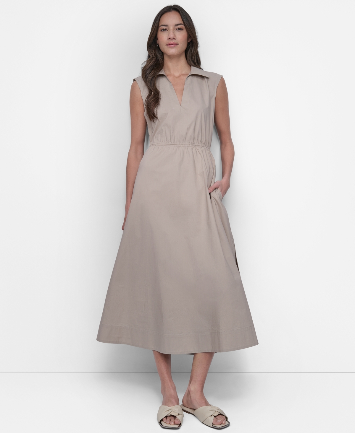 Click here for Dkny Jeans Womens Back-Cut-Out Sleeveless Maxi Dre... prices