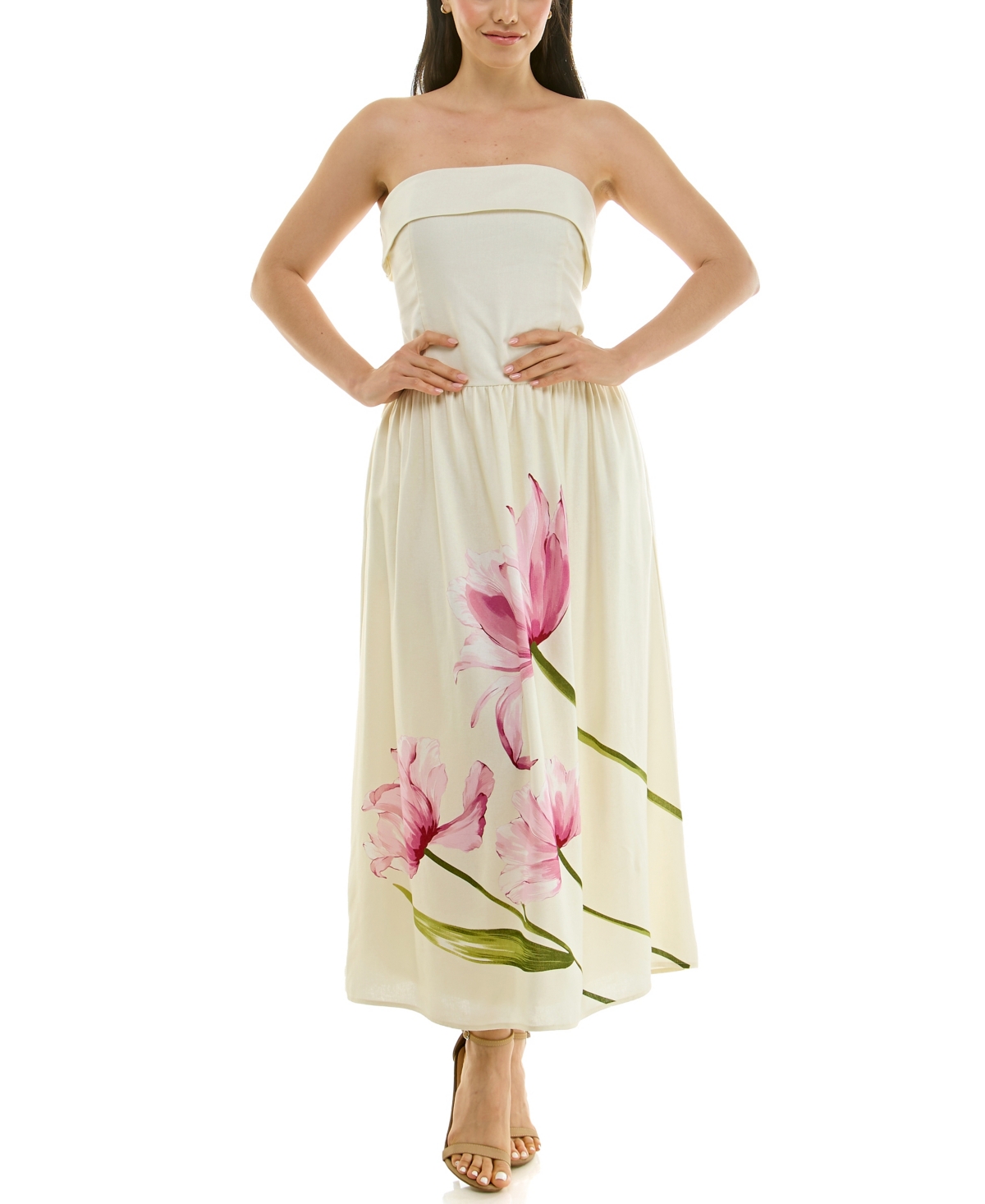 Click here for Planet Gold Juniors Drop-Waist V-Neck Sleeveless D... prices