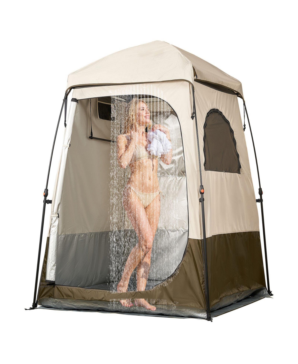 Click here for Mecale 1-Room Foldable Camping Shower Tent with Ca... prices