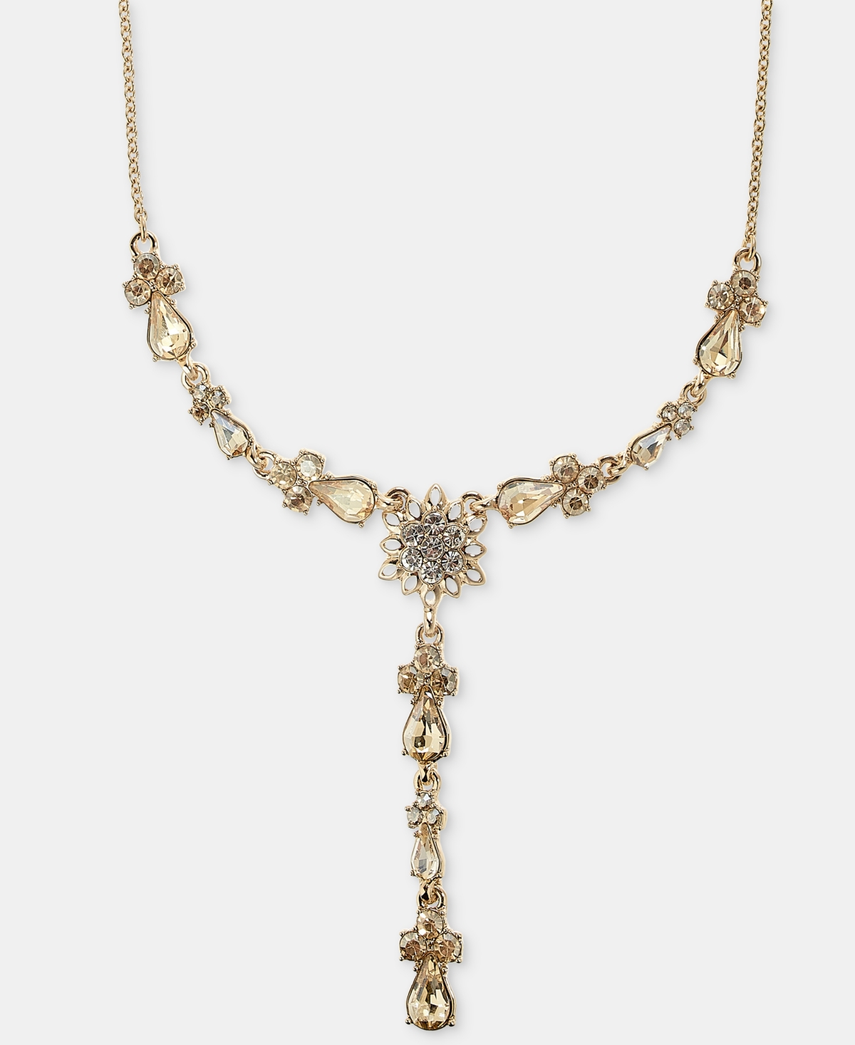 Click here for Marchesa Crystal Flower Lariat Necklace  16 + 3 ex... prices