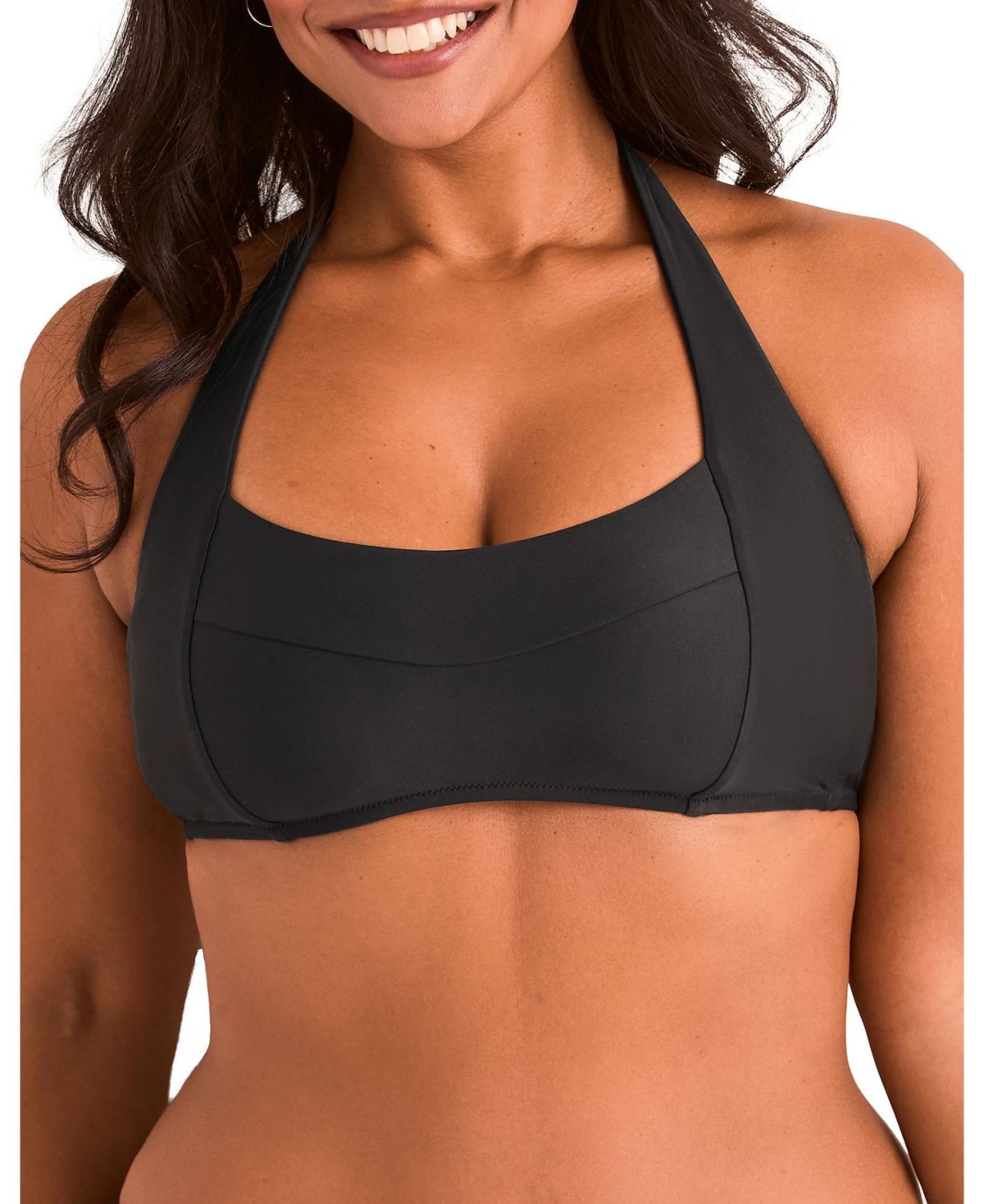 Click here for Adore Me Plus Size Perry Swimwear Bikini Top - Bla... prices