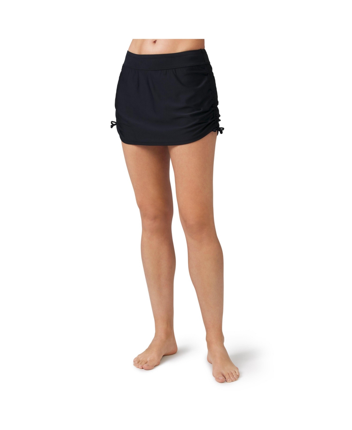 Click here for Free Country Womens Side Shirred Swim Skirt - Blac... prices