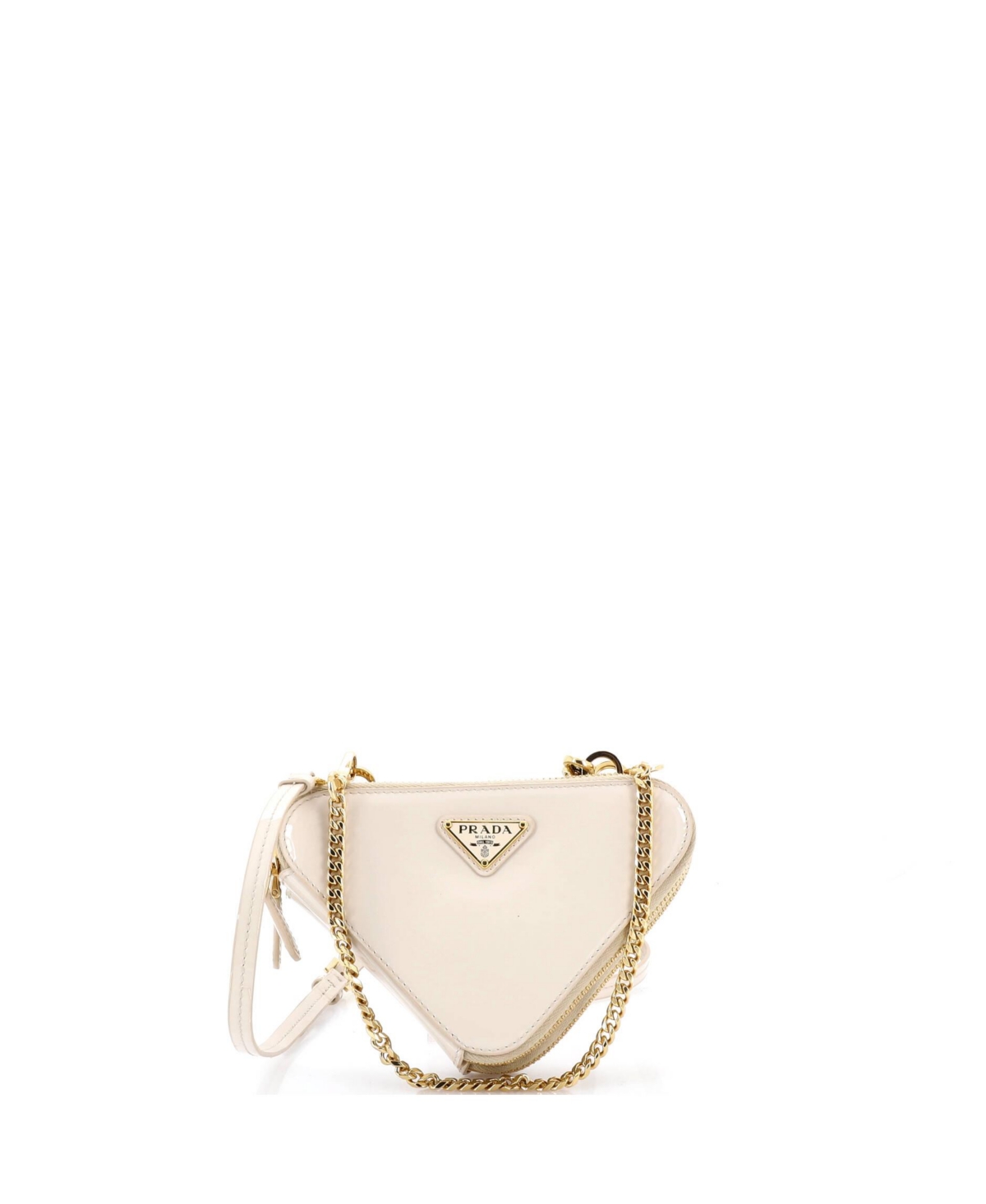 Click here for Pre-Owned Prada Mini Triangle Double Zip Pouch Bag... prices