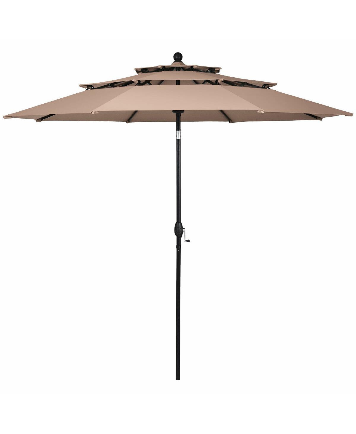 Click here for Gymax 10ft 3 Tier Patio Market Umbrella Aluminum S... prices