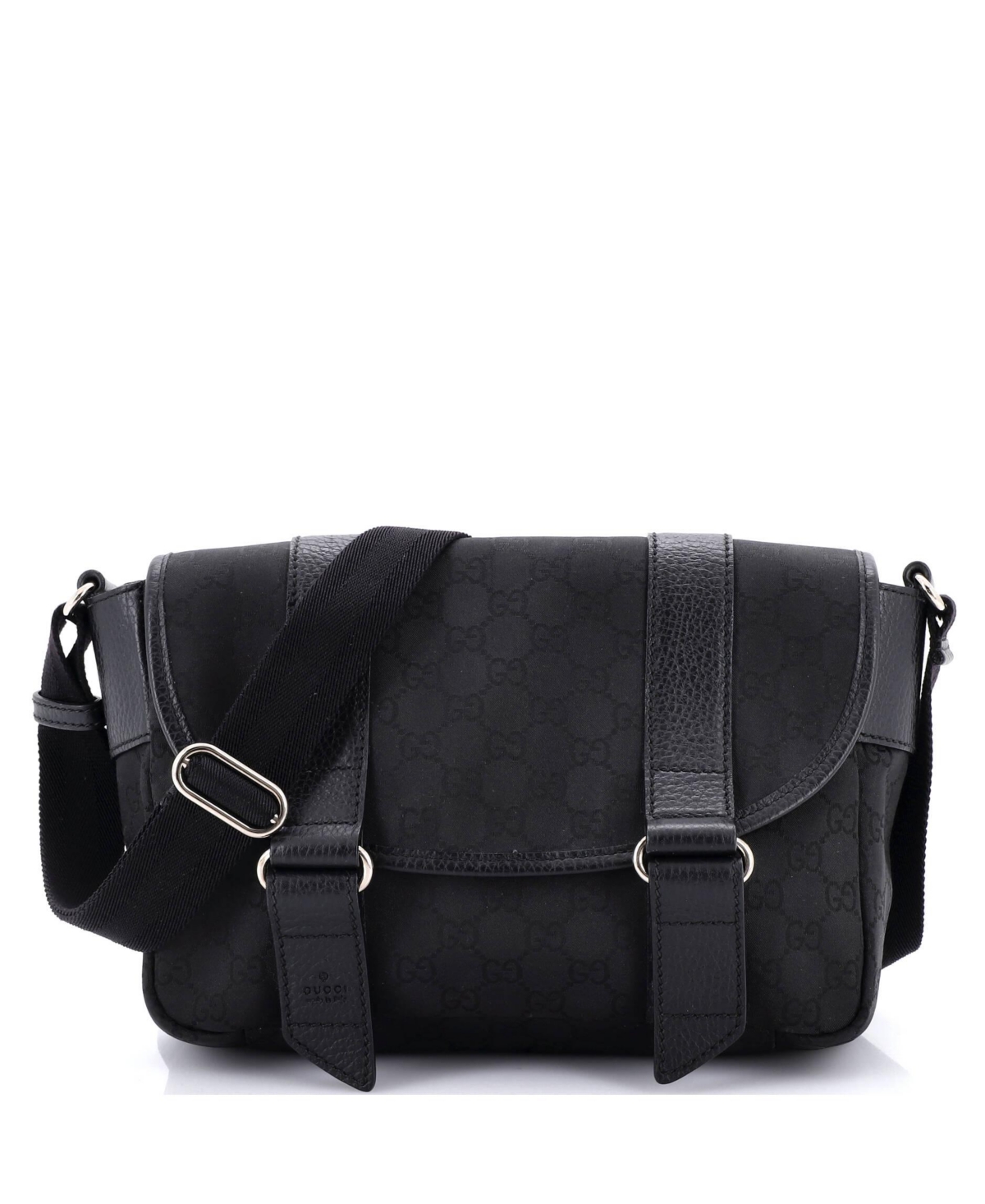 Click here for Pre-Owned Gucci Medium Double Belt Flap Messenger... prices