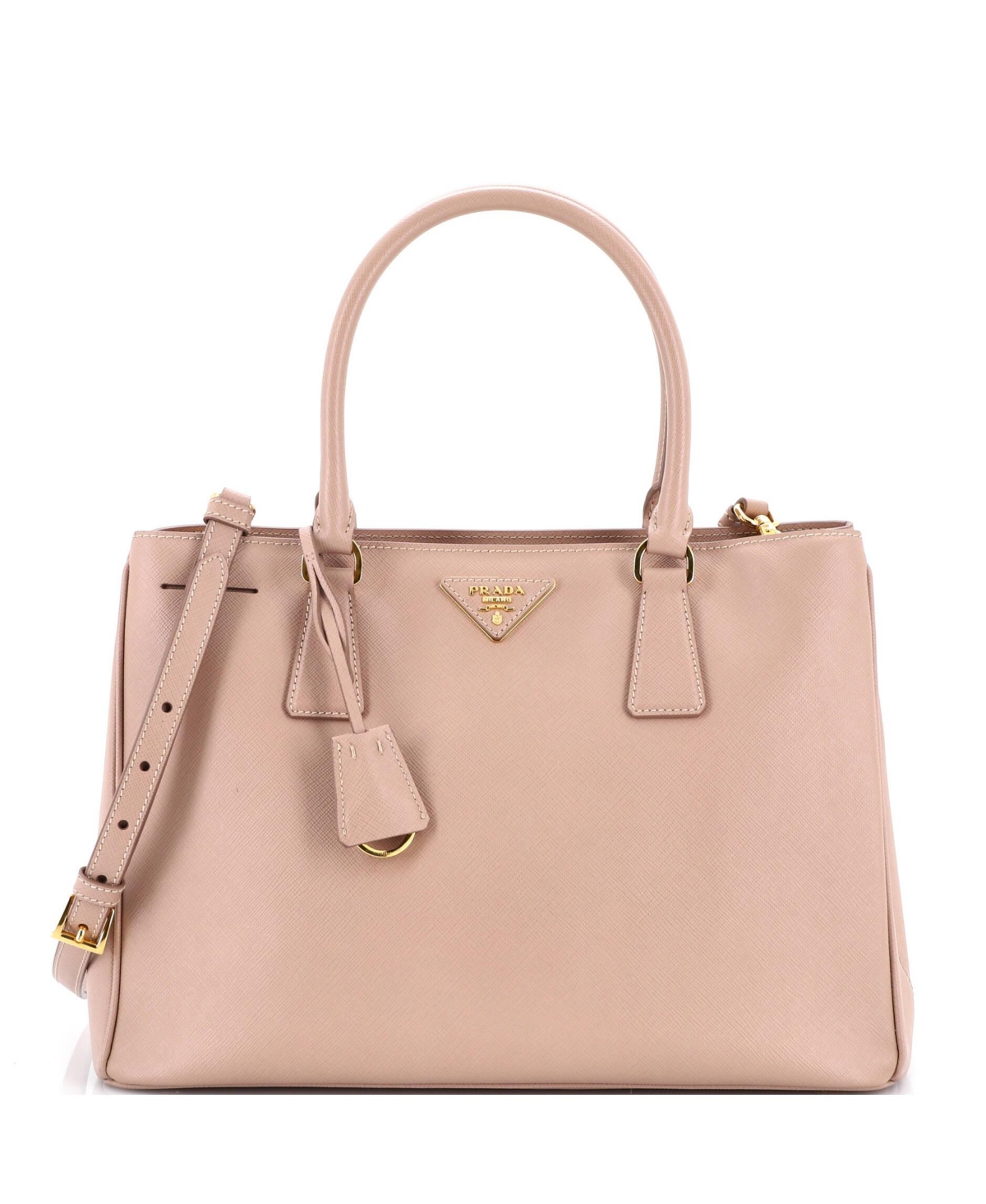 Click here for Pre-Owned Prada Medium Gardeners Tote Saffiano Lea... prices