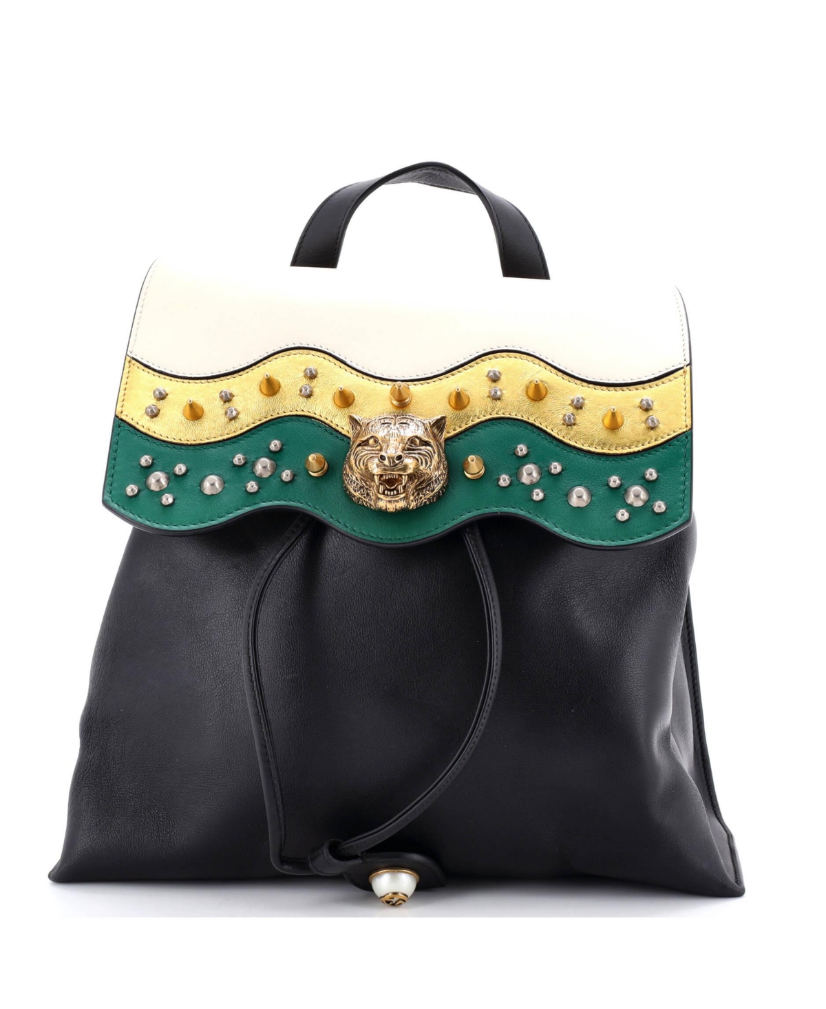 Click here for Pre-Owned Gucci Medium Animalier Malin Backpack St... prices