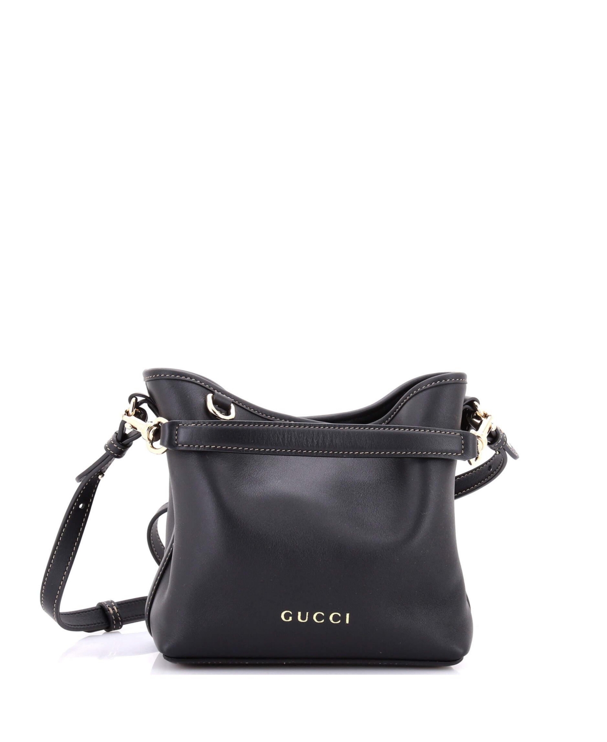 Click here for Pre-Owned Gucci Small Emblem Bucket Bag Leather -... prices