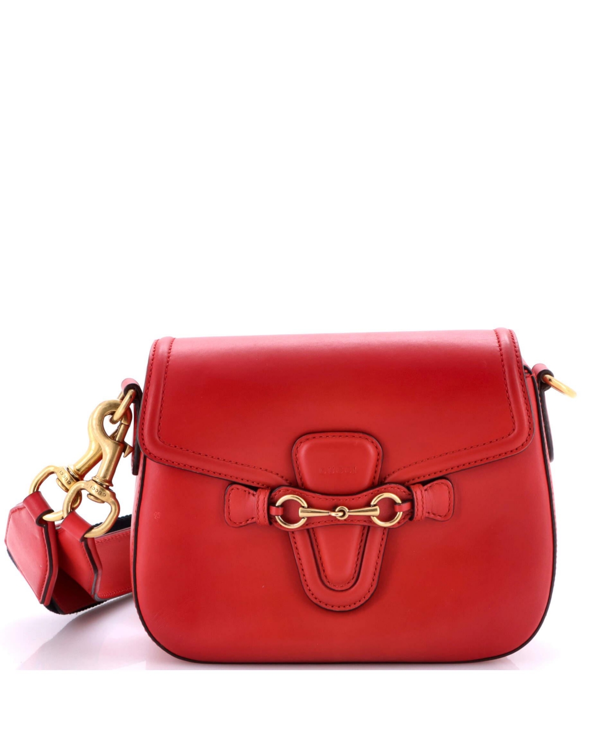 Click here for Pre-Owned Gucci Medium Lady Web Shoulder Bag Leath... prices