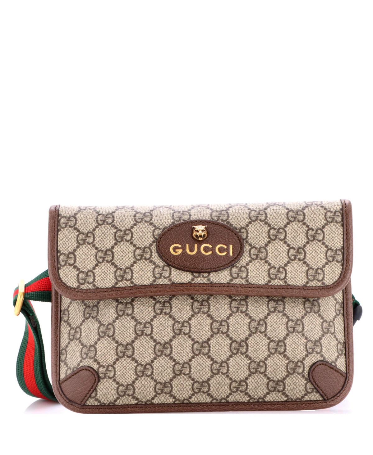 Click here for Pre-Owned Gucci Neo Vintage Flap Belt Bag Gg Coate... prices