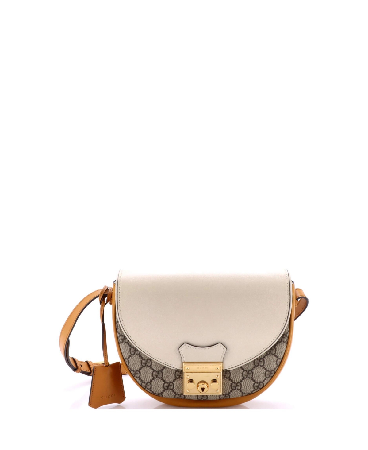 Click here for Pre-Owned Gucci Small Padlock Saddle Shoulder Bag... prices