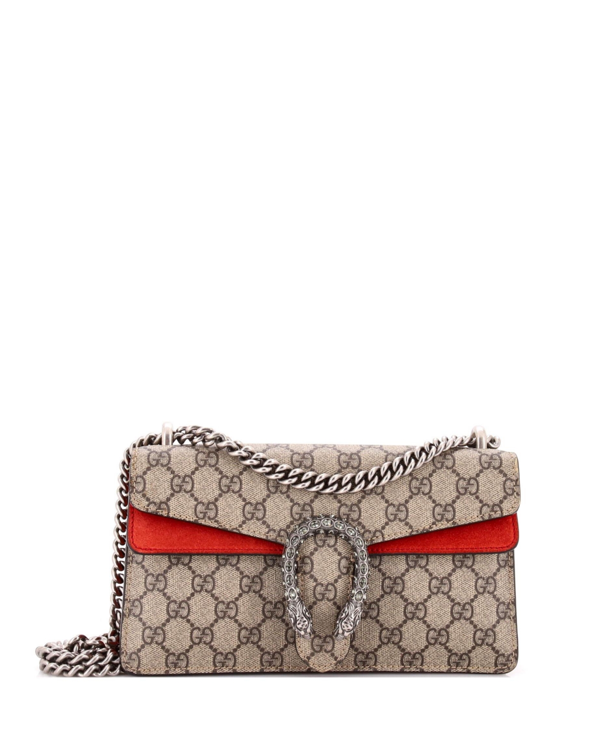 Click here for Pre-Owned Gucci Small Dionysus Bag Gg Coated Canva... prices