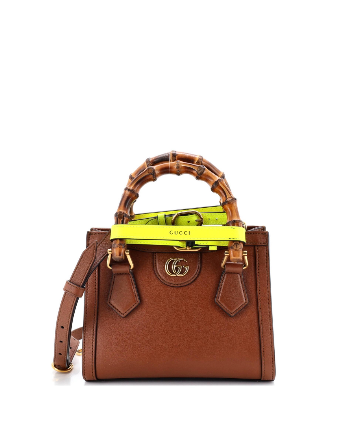Click here for Pre-Owned Gucci Mini Diana Nm Bamboo Handle Tote L... prices