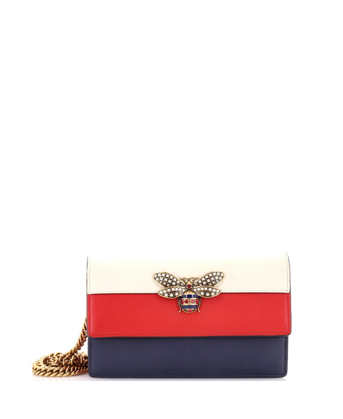 Click here for Pre-Owned Gucci Mini Queen Margaret Chain Wallet L... prices