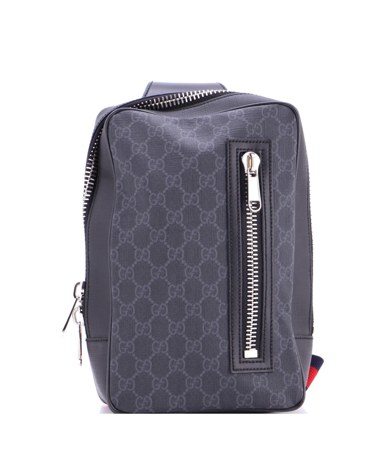Click here for Pre-Owned Gucci Small Soft Zip Sling Bag Gg Coated... prices