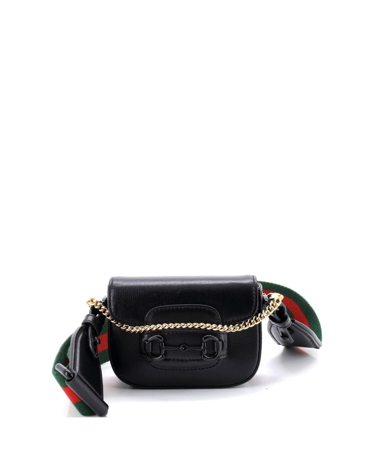 Click here for Pre-Owned Gucci Horsebit 1955 Flap Wallet with Str... prices