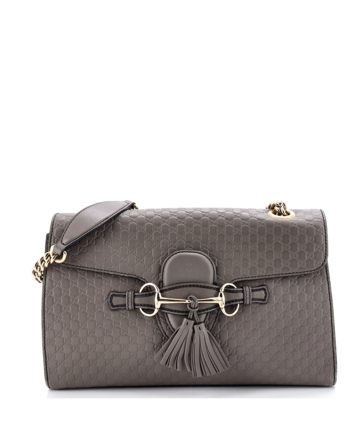 Click here for Pre-Owned Gucci Medium Emily Chain Flap Bag Microg... prices