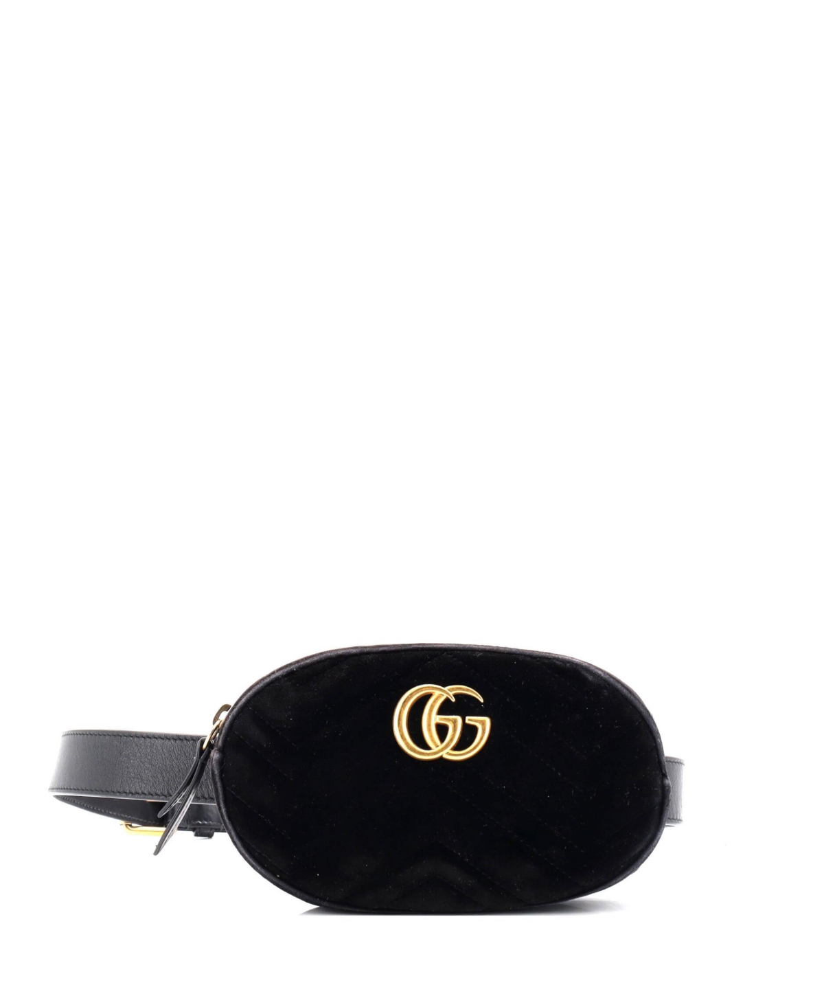 Click here for Pre-Owned Gucci Gg Marmont Belt Bag Matelasse Velv... prices