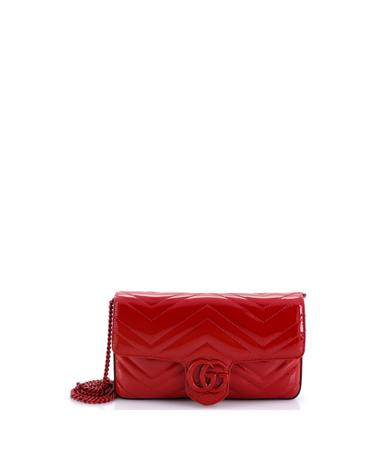 Click here for Pre-Owned Gucci Mini Gg Marmont Flap Bag Matelasse... prices