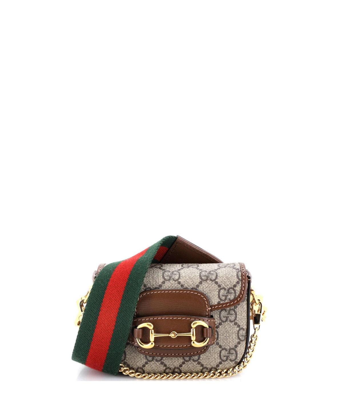 Click here for Pre-Owned Gucci Horsebit 1955 Flap Wallet with Str... prices