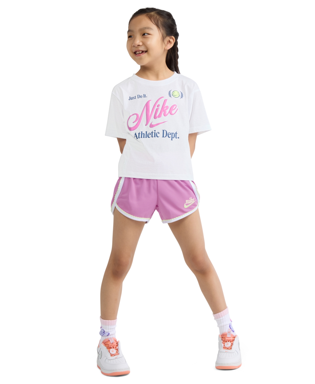 Click here for Nike Girls 4-6X Tennis Lifestyle Crewneck T-Shirt... prices