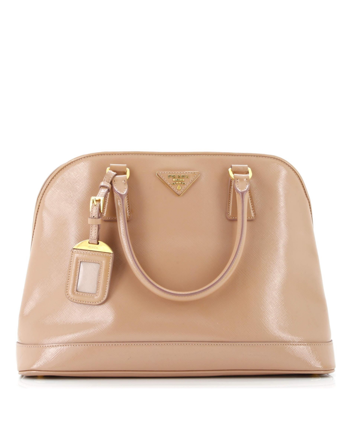 Click here for Pre-Owned Prada Large Open Promenade Bag Vernice S... prices