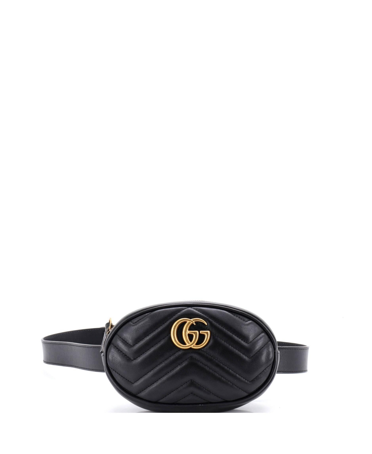 Click here for Pre-Owned Gucci Gg Marmont Belt Bag Matelasse Leat... prices