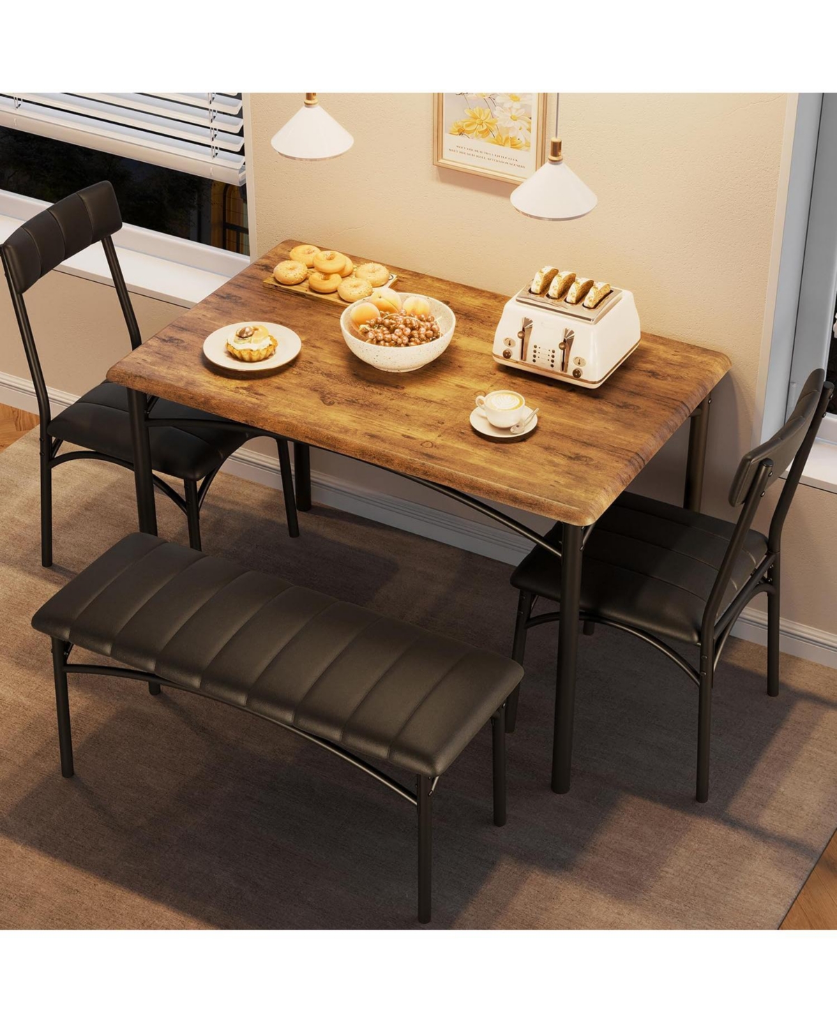 Click here for gaomon Dining Table Set for 4  Kitchen Table with... prices