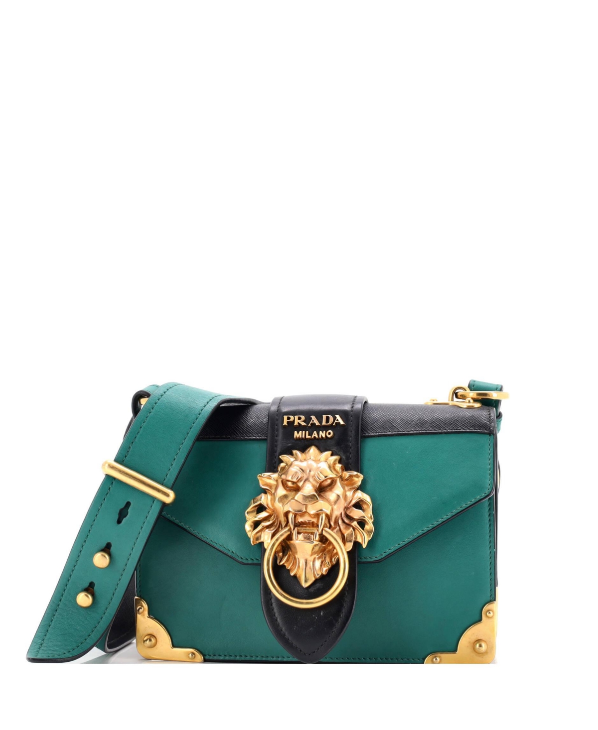 Click here for Pre-Owned Prada Small Animalier Cahier Crossbody B... prices