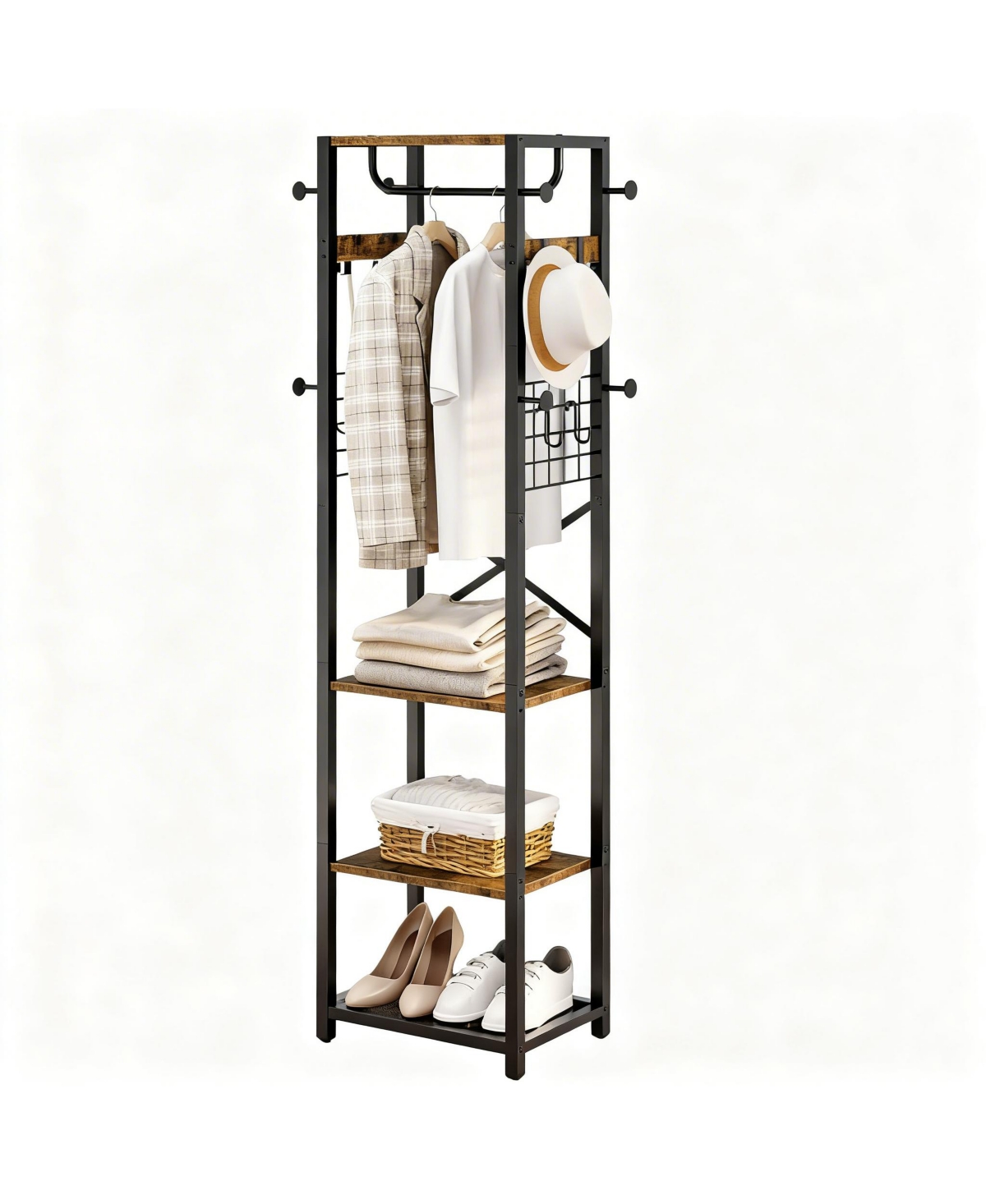 Click here for Yigii Coat Rack Freestanding Hall Tree Hanging Rai... prices