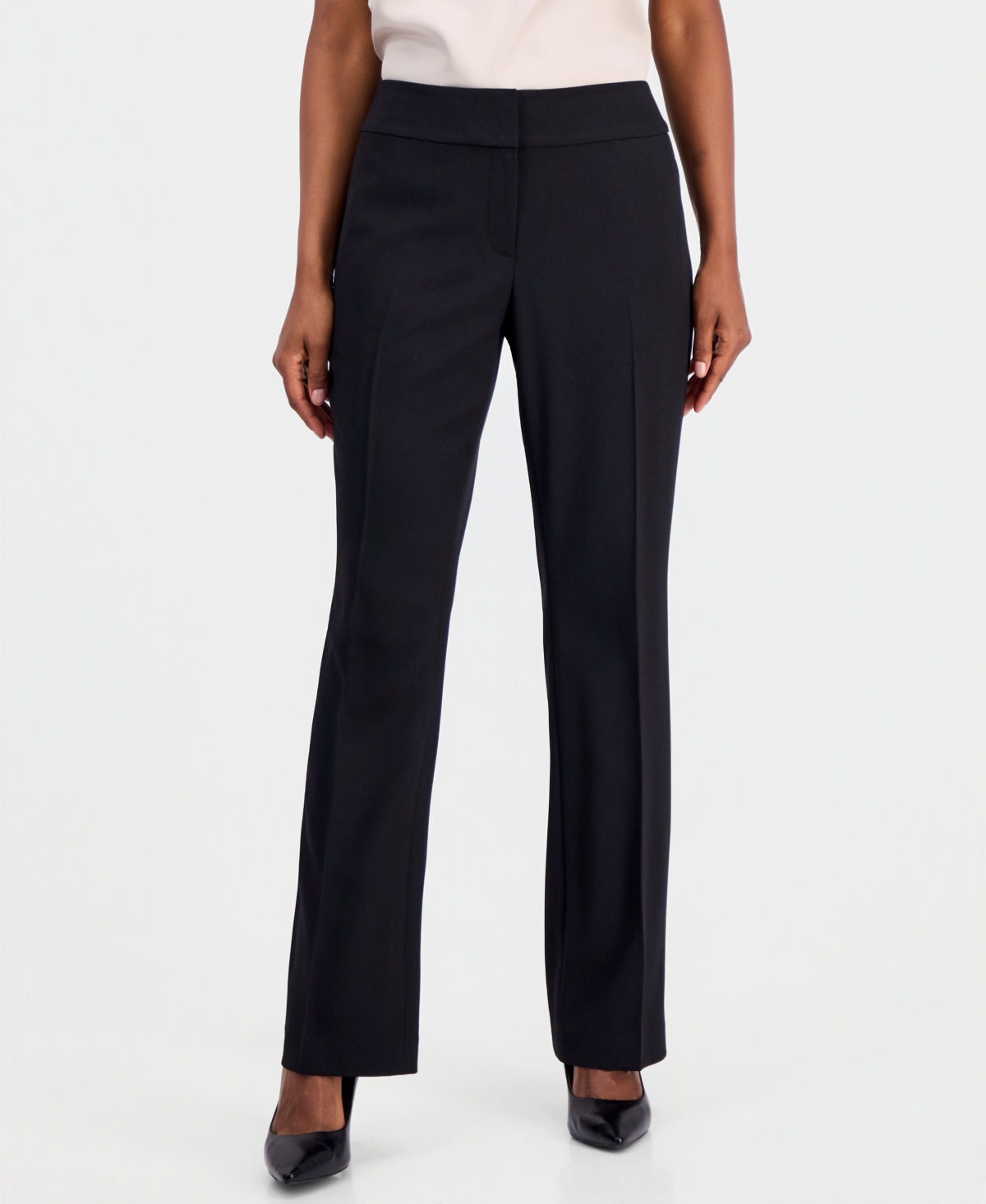 Click here for Kasper Womens High Rise Bootcut Pants - Black prices