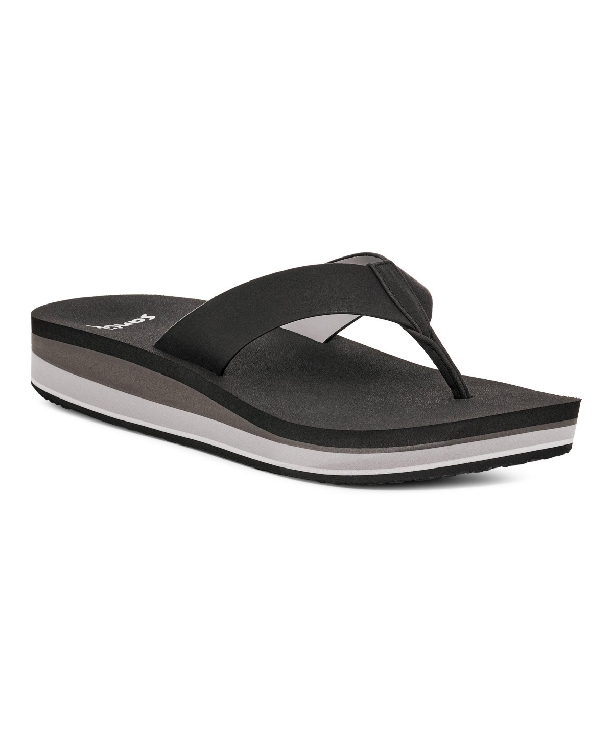 Click here for Sanuk Womens Highland St Sandals - Black granite prices