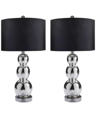 CLOSEOUT! Abbyson Living Set of 2 Mercury Glass Table Lamps - Macy's